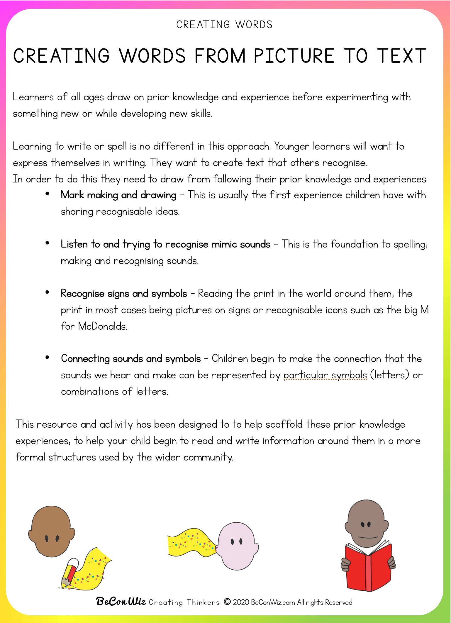 Creating Words - BeConWiz